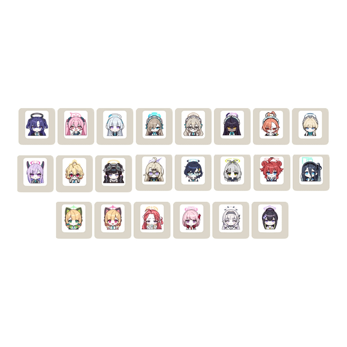 ふもコレ×ブルーアーカイブ キーキャップセット ミレニアムサイエンススクール D｜ふもコレ(Fumo Collection)